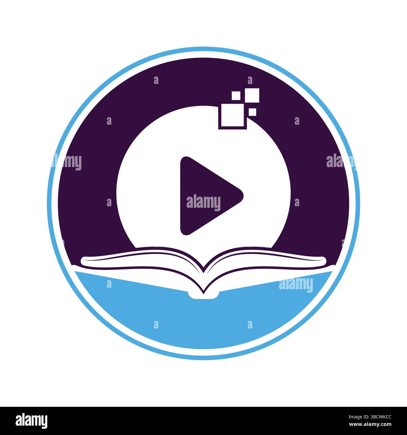 Book media logo design icon template. Book play logo symbol design ...