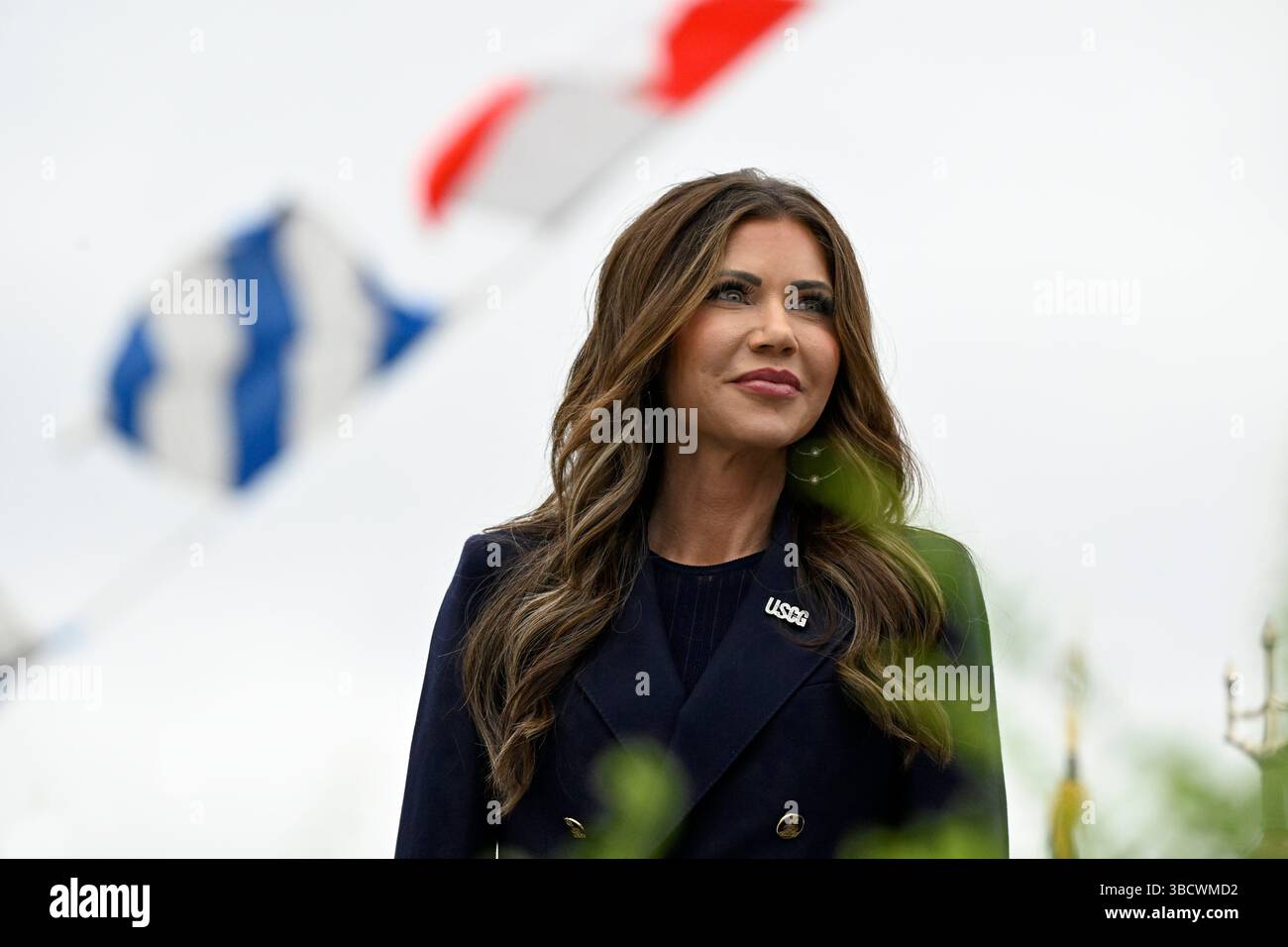 Homeland Security Secretary Kristi Noem at the commencement for the ...