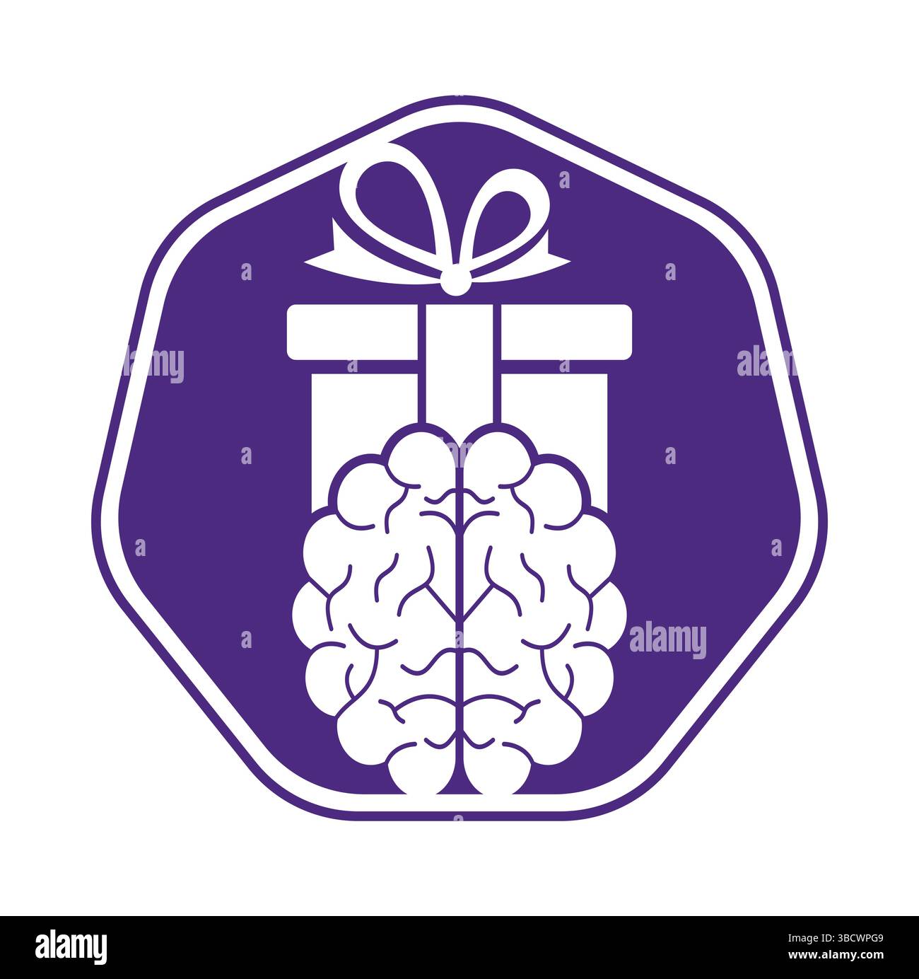 Gift Brain Logo Icon Design Stock Vector Image & Art - Alamy