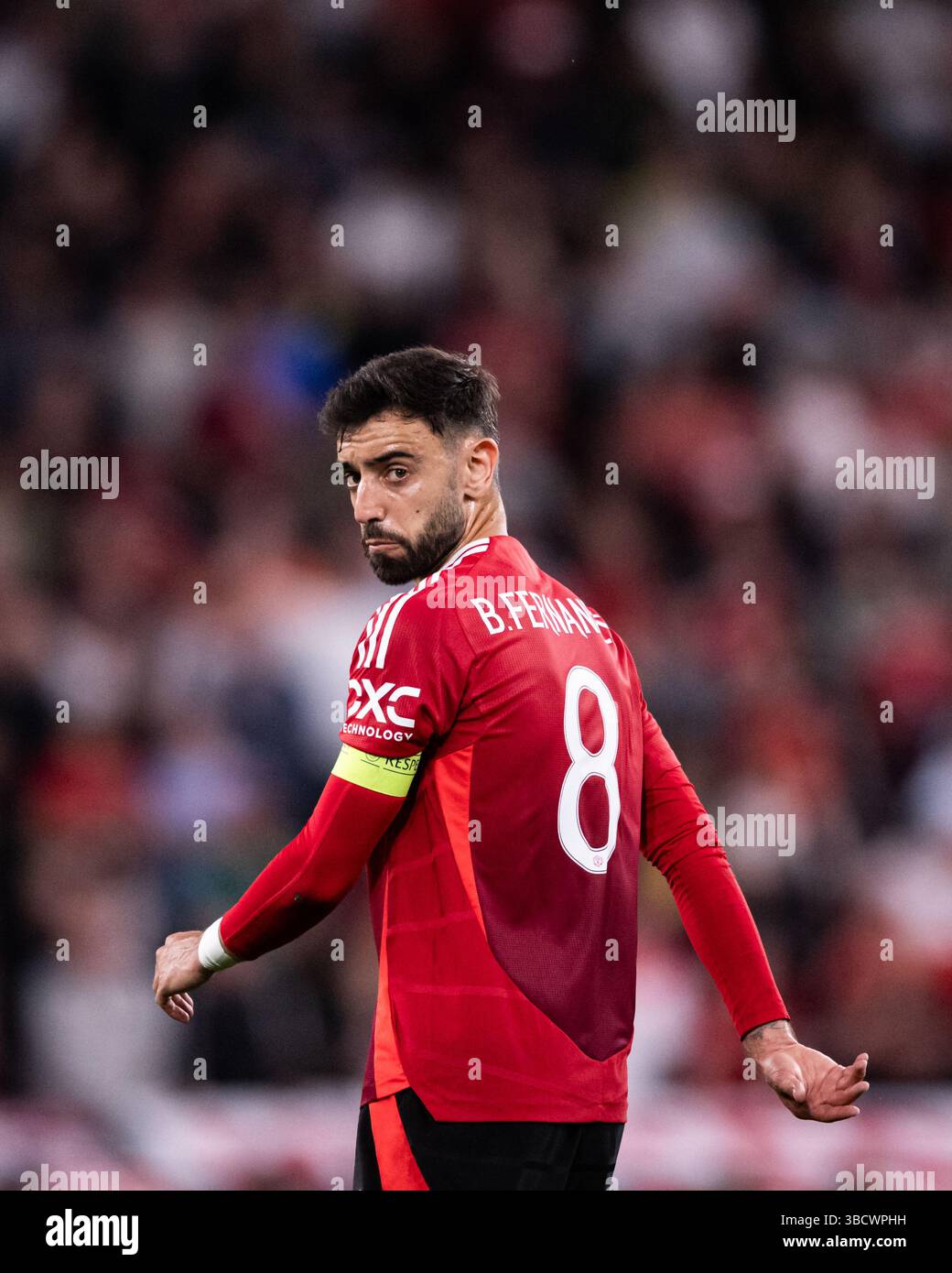 Bilbao, Spain. 21st May, 2025. Bruno Fernandes during the UEFA Europa ...