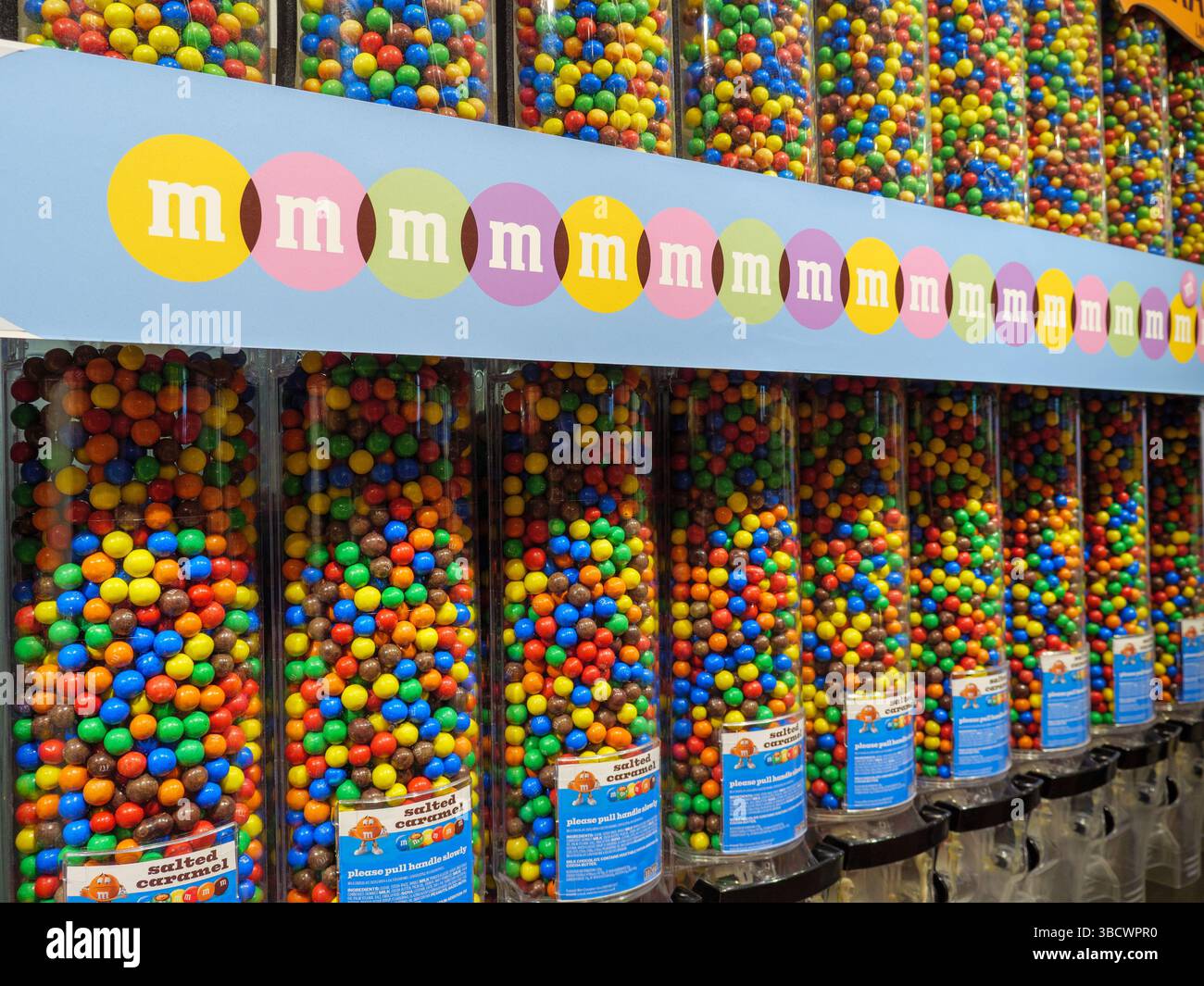 M&M's sweets in their store in Leicester Square, London, UK Stock Photo ...