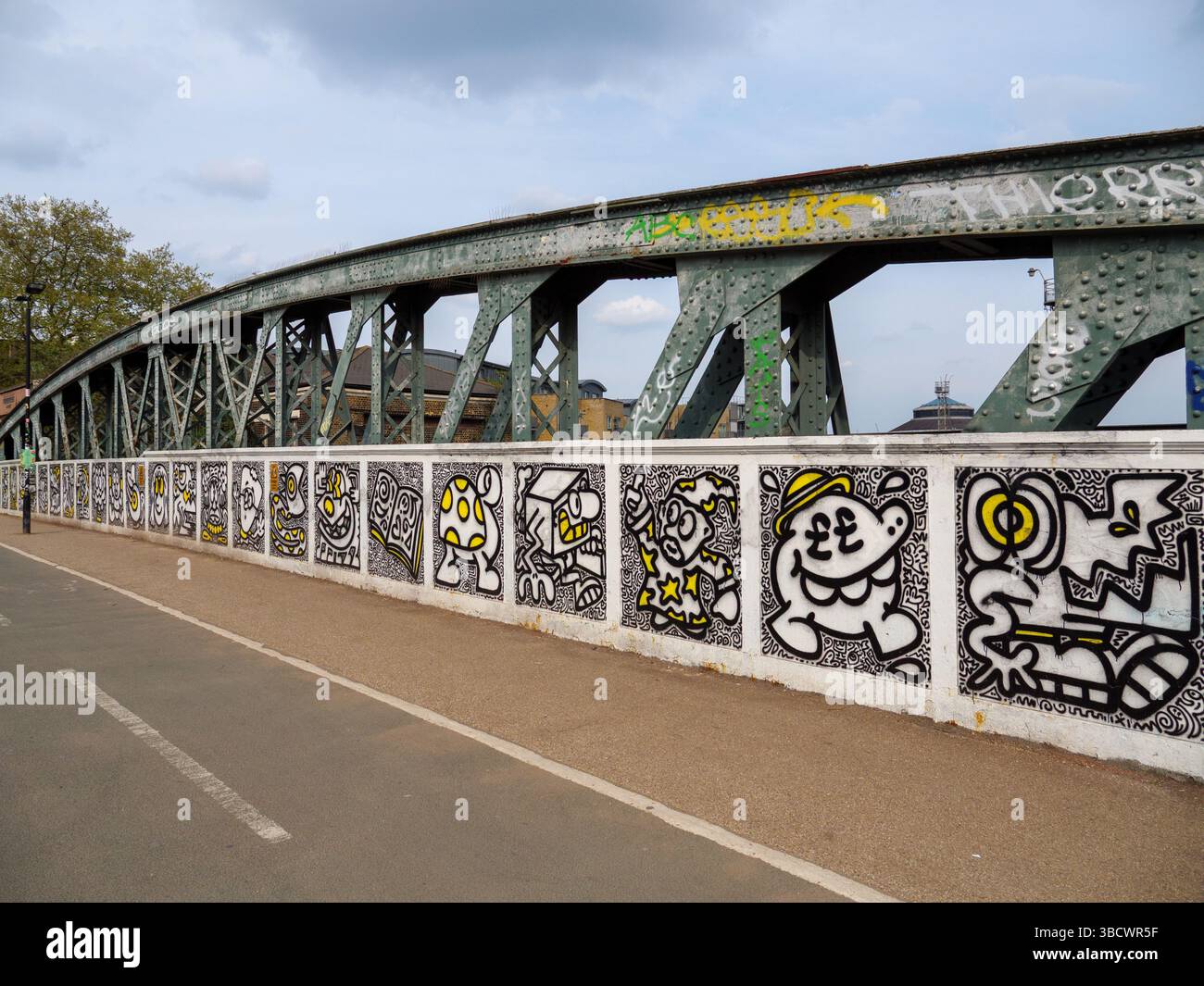 The Chalk Farm railway bridge, Camden Town, London, UK Stock Photo - Alamy