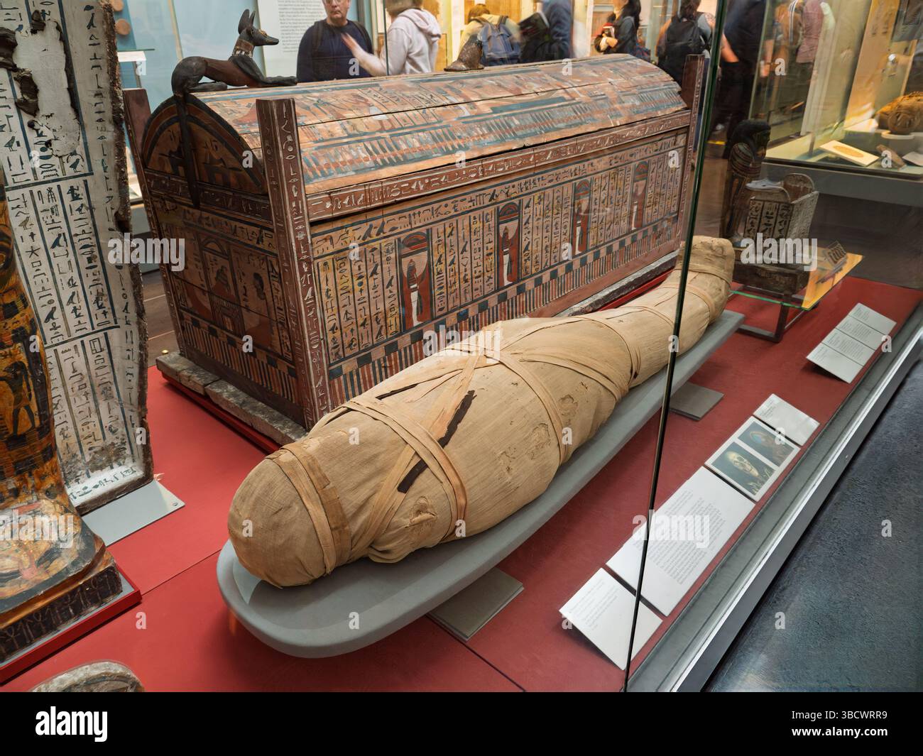 Ancient Egyptian mummy exhibited in the British Museum, London, UK ...