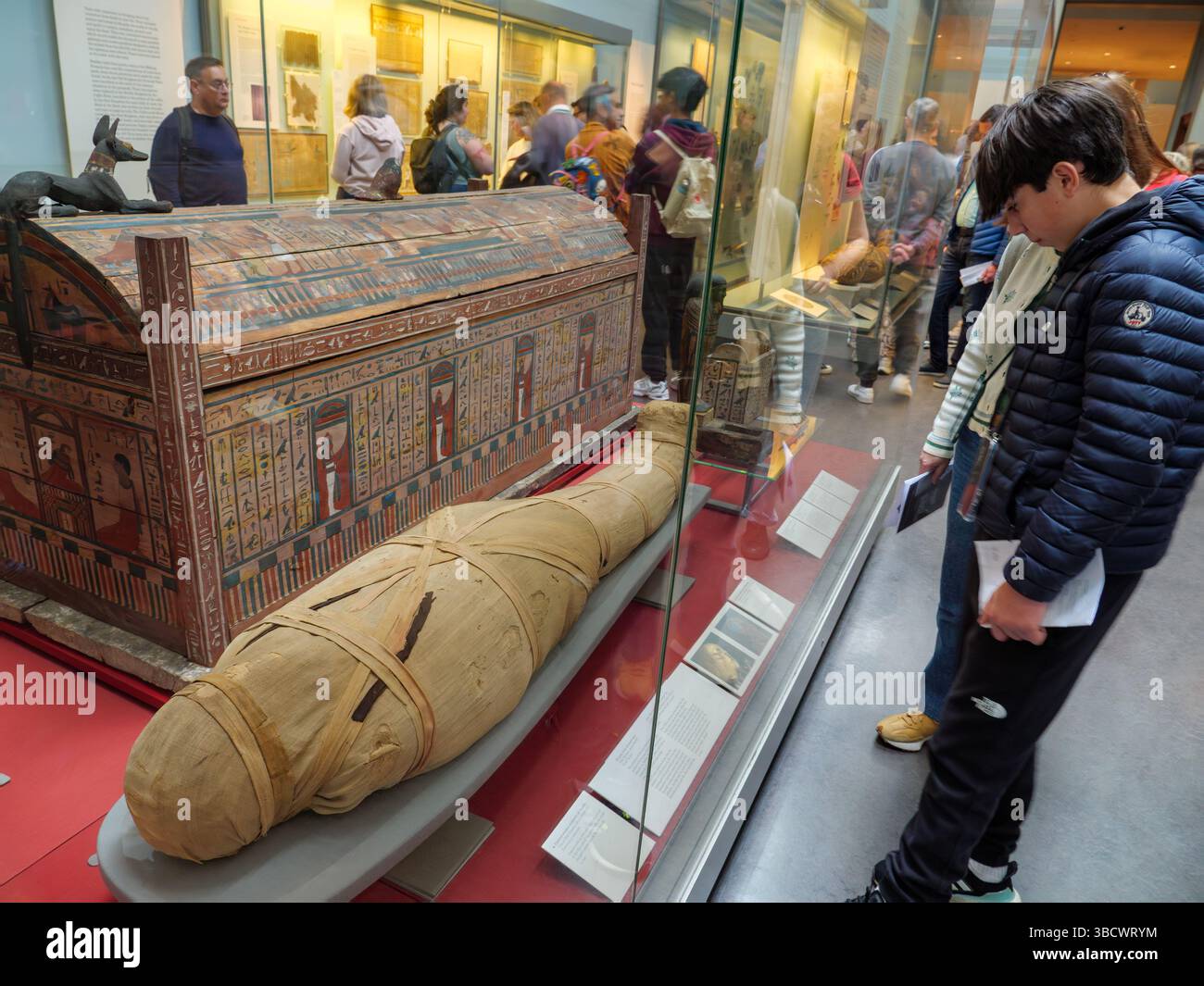 Ancient Egyptian mummy exhibited in the British Museum, London, UK ...