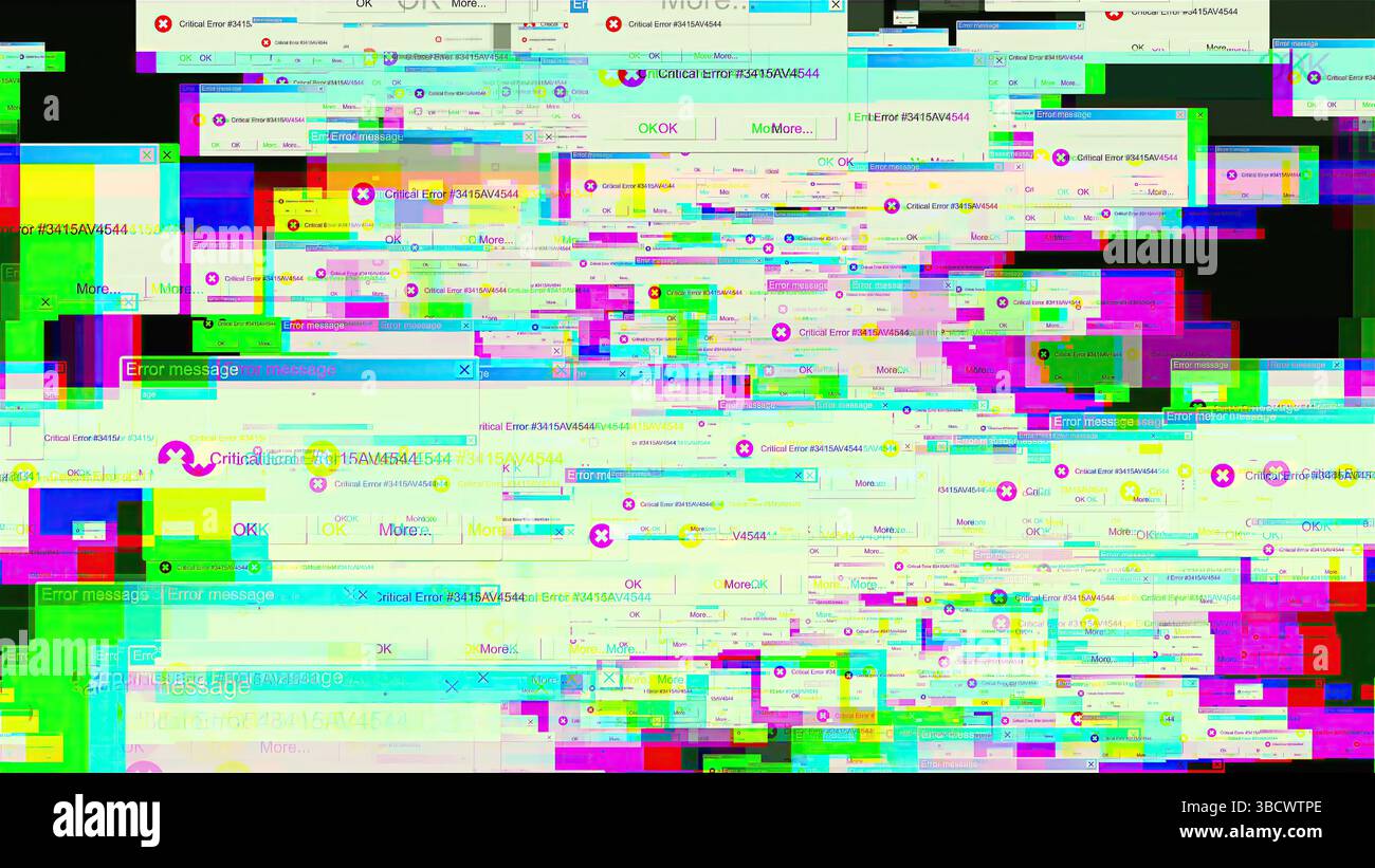 Loading glitch display rgb hi-res stock photography and images - Alamy