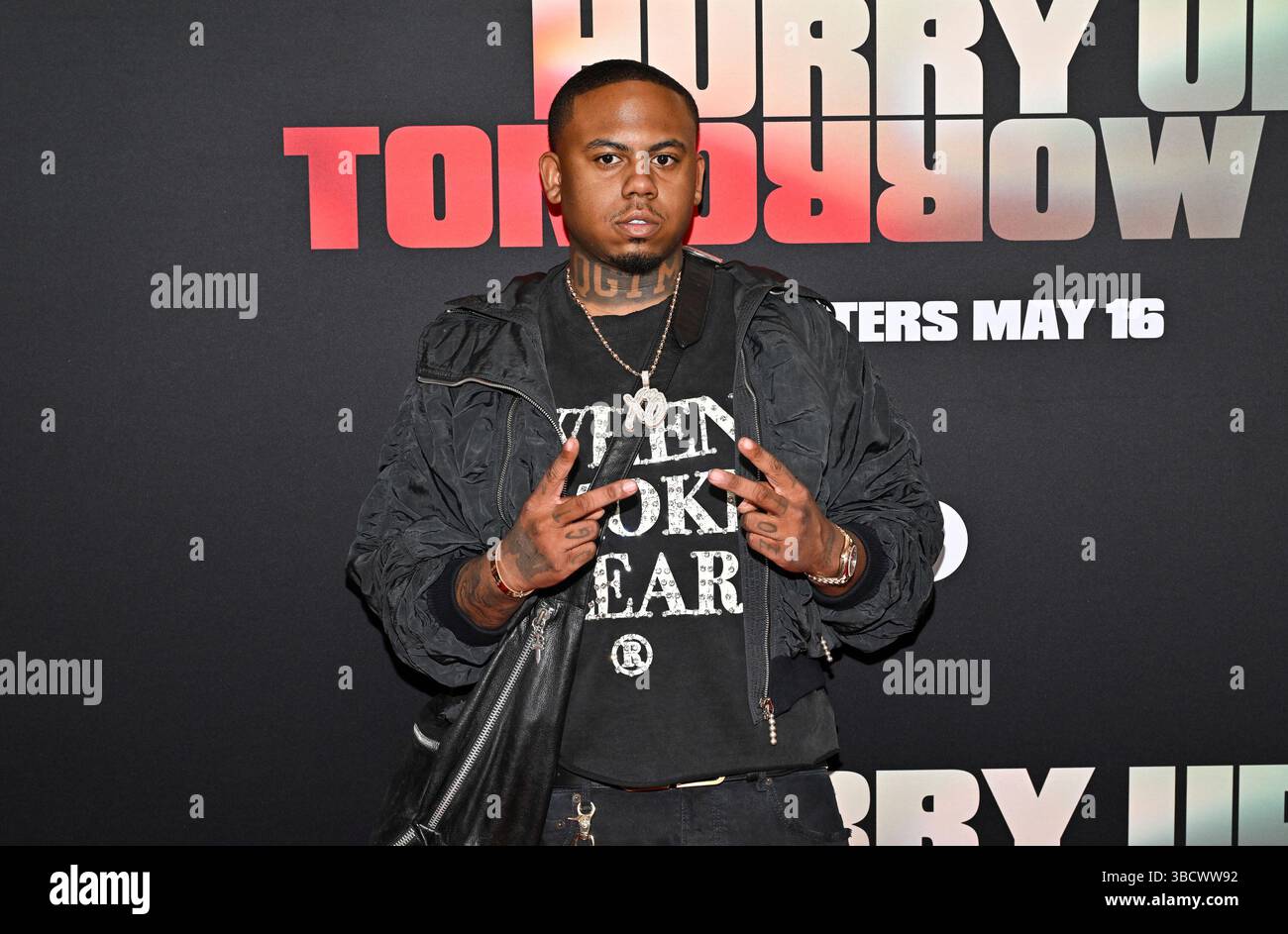 Bay Swag attends the premiere of "Hurry Up Tomorrow" at AMC Lincoln ...