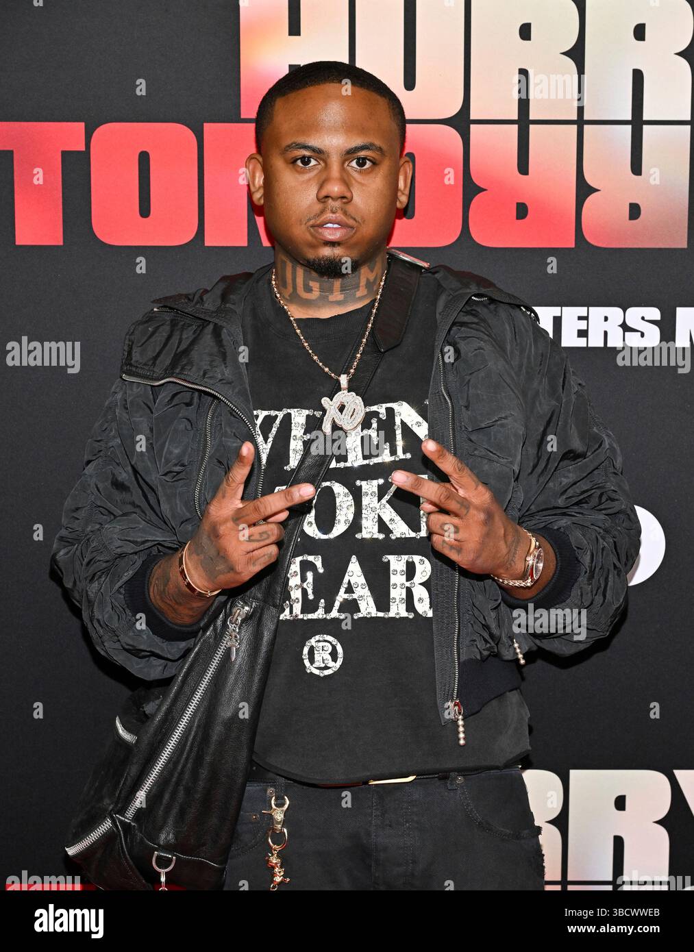 Bay Swag attends the premiere of "Hurry Up Tomorrow" at AMC Lincoln ...