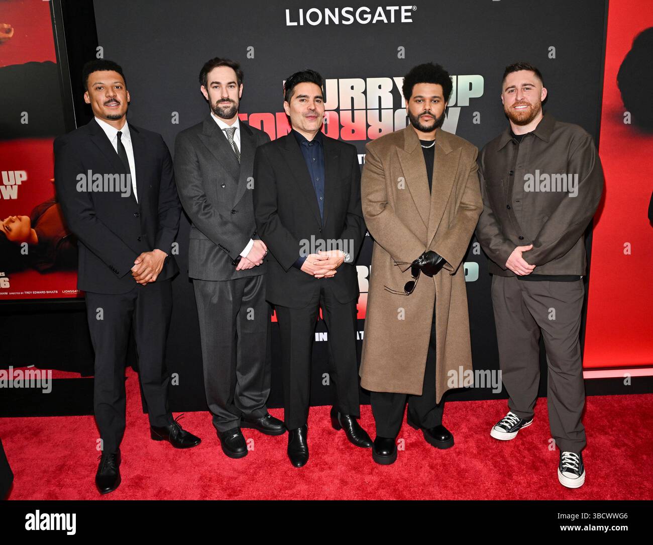 Austin Kane Anderson, left, Harrison Kreiss, Reza Fahim, Abel Tesfaye ...