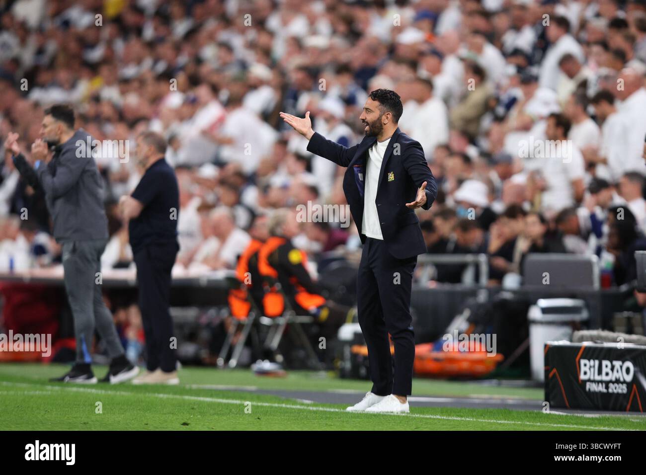 BILBAO, SPAIN - 21st May 2025: Manchester United Head Coach Ruben ...