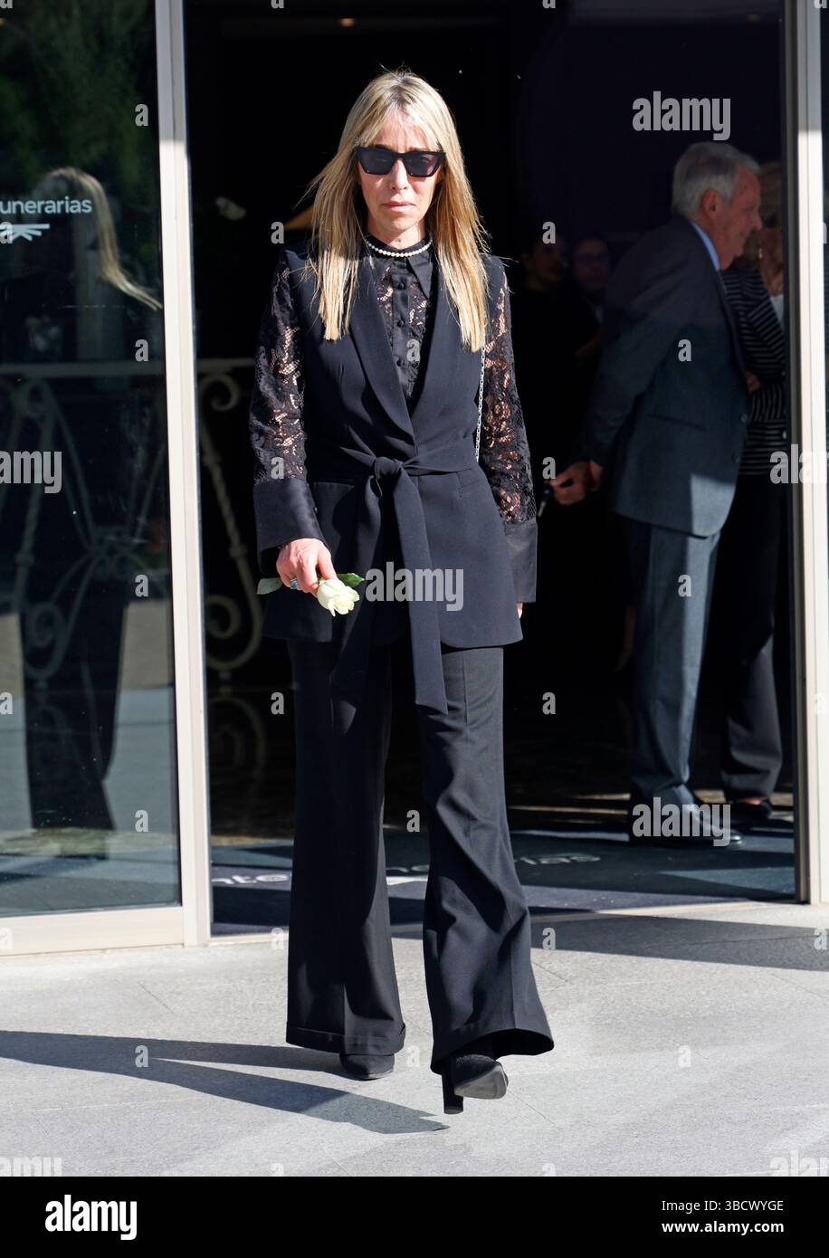Nadia Halamandari at the San Isidro morgue to show her condolences for ...
