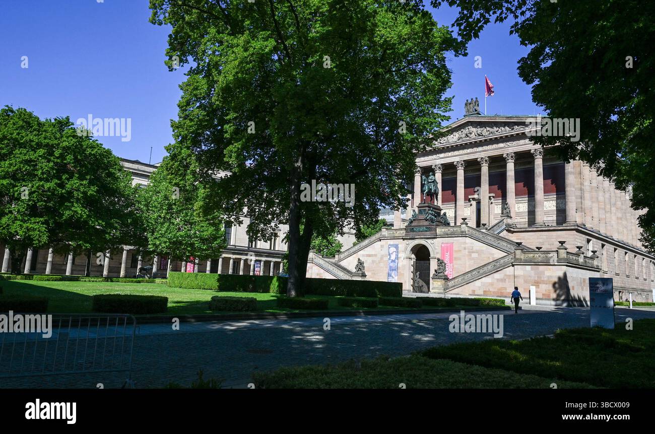 Berlin, Germany. 20th May, 2025. The Alte Nationalgalerie am Lustgarten ...