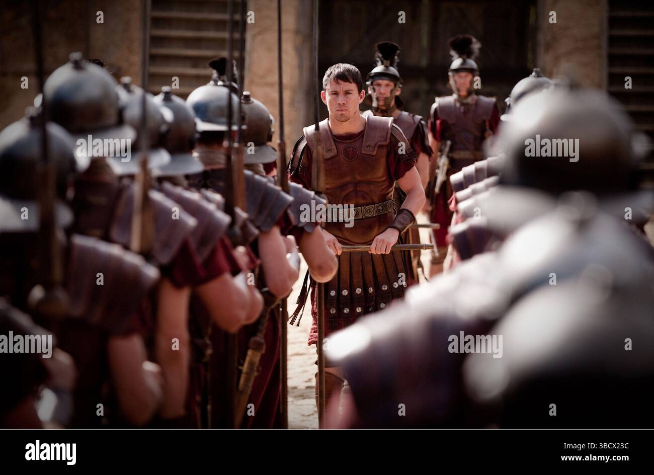 Channing Tatum (center) stars in the Roman epic adventure THE EAGLE, a ...