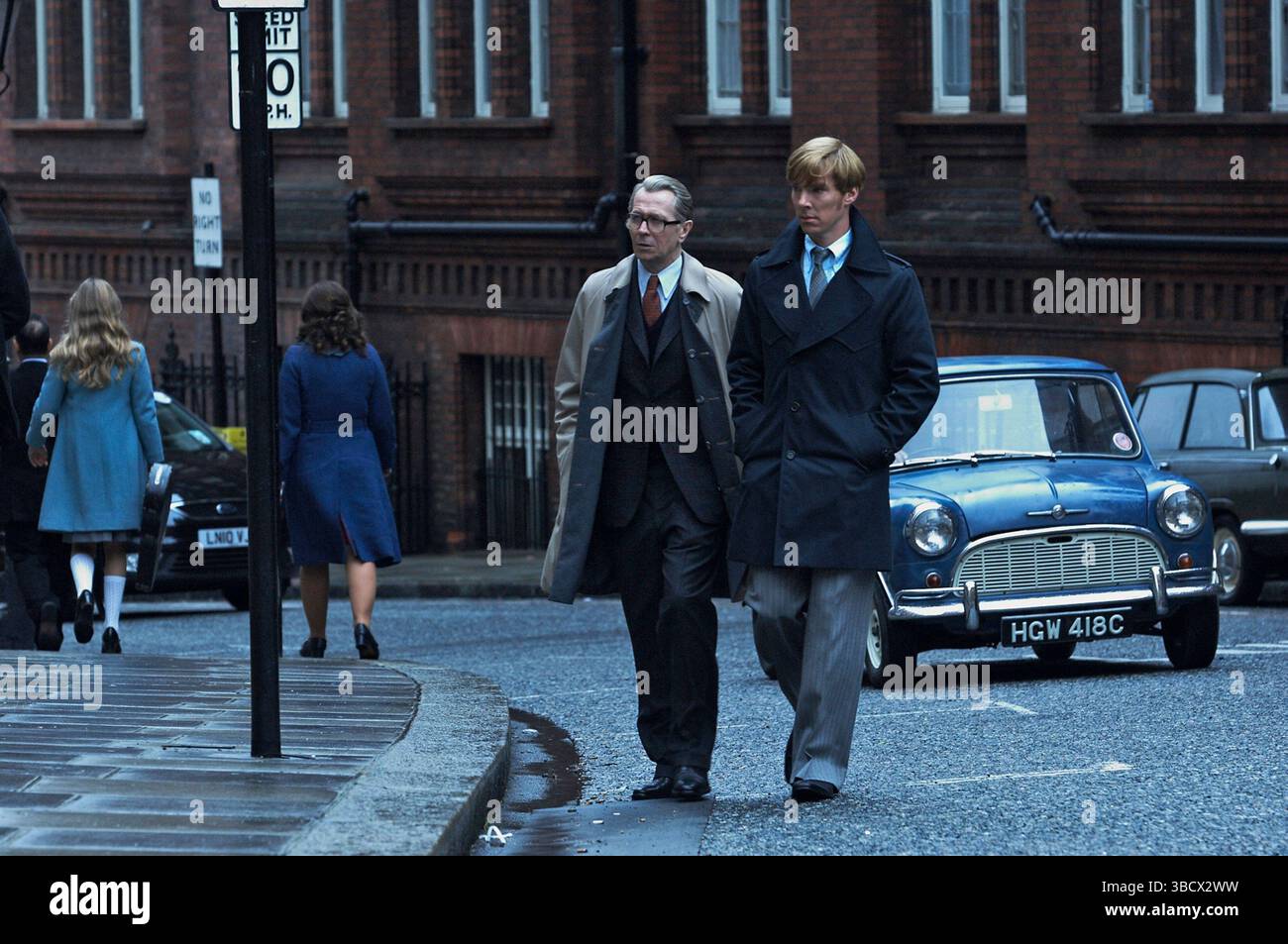 Gary Oldman (L) as "George Smiley" and Benedict Cumberbatch (R) as ...