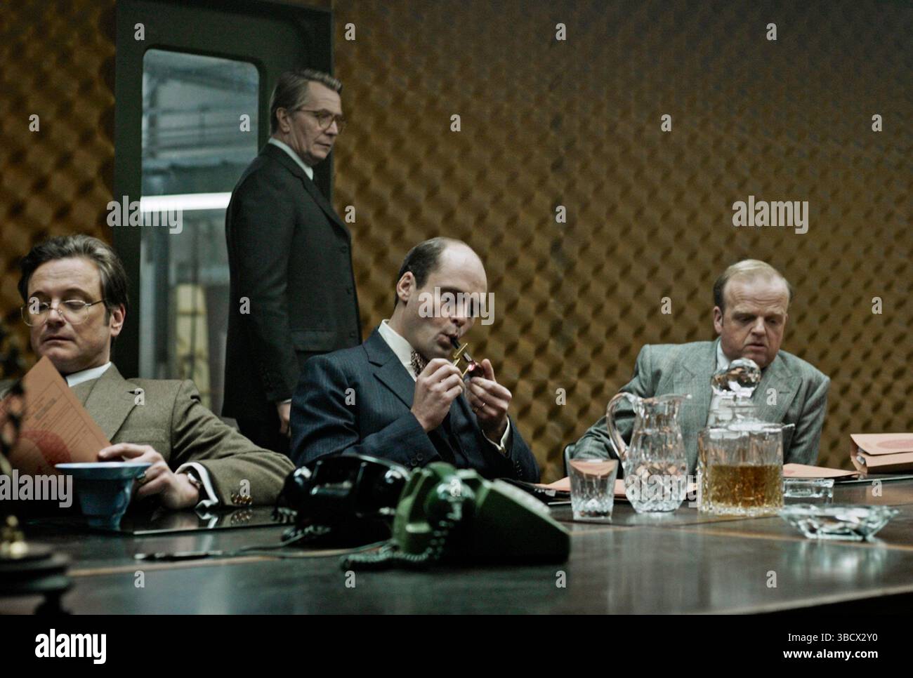 (L to R) Colin Firth as "Bill Haydon," Gary Oldman as "George Smiley ...