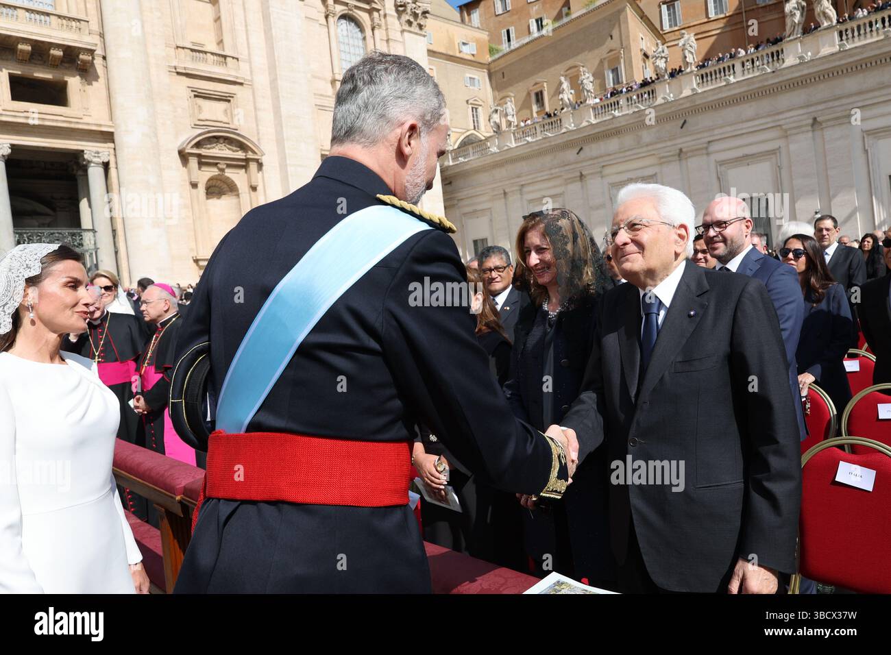 King Felipe VI of Spain, Queen Letizia of Spain, Sergio Mattarella ...