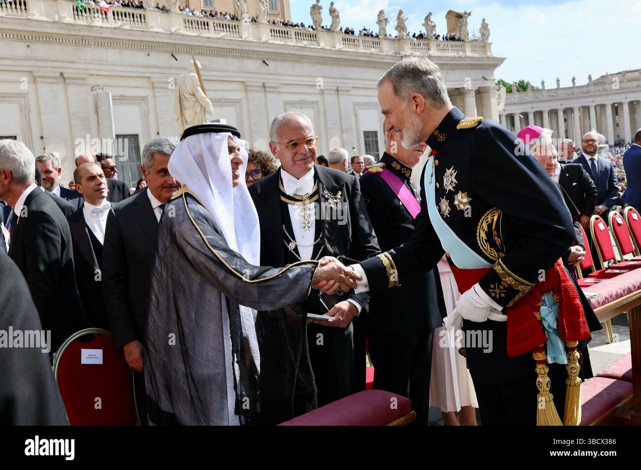 King Felipe VI of Spain, Queen Letizia of Spain during the Inauguration ...