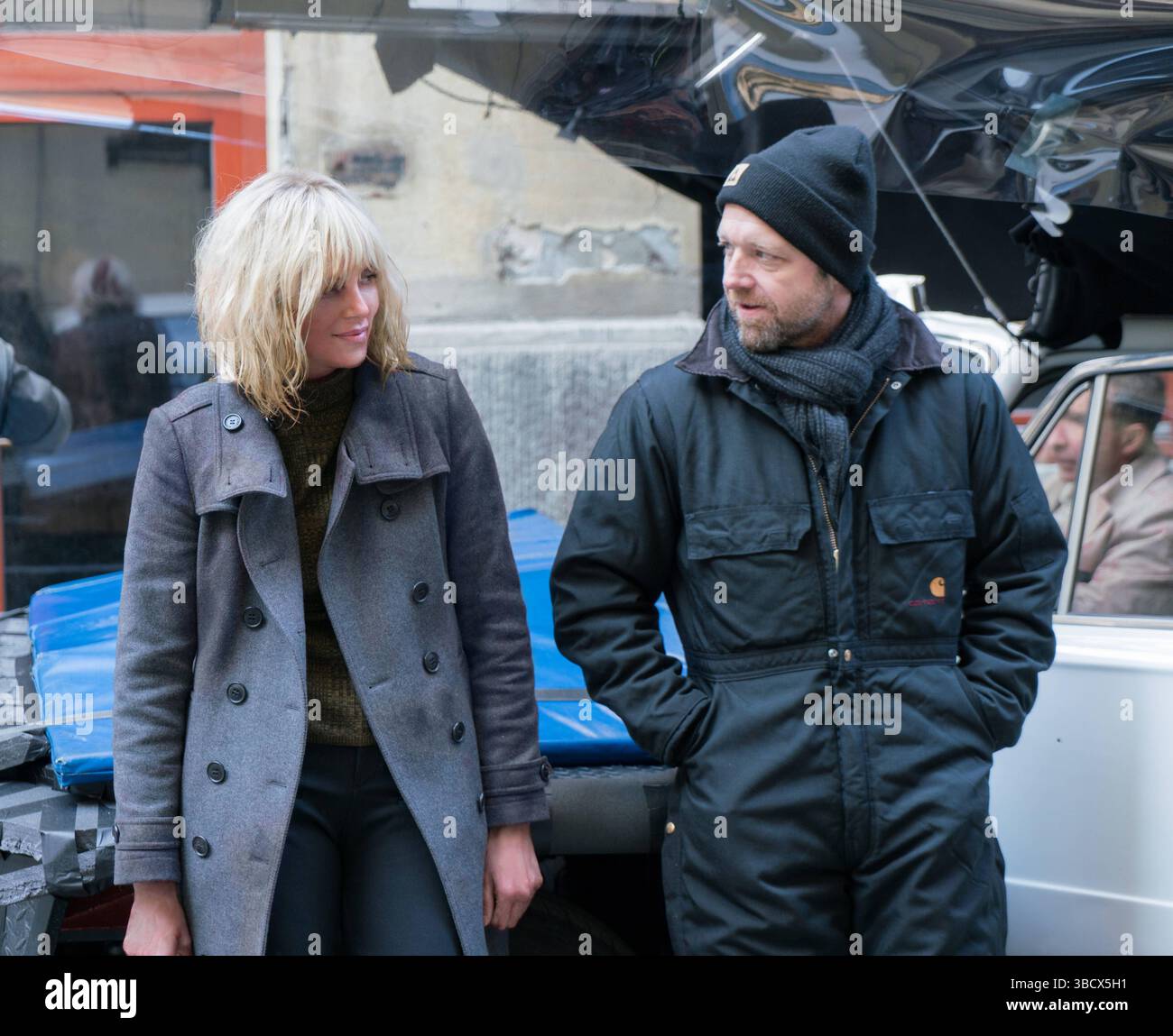 CHARLIZE THERON as Lorraine Broughton and director DAVID LEITCH on the ...