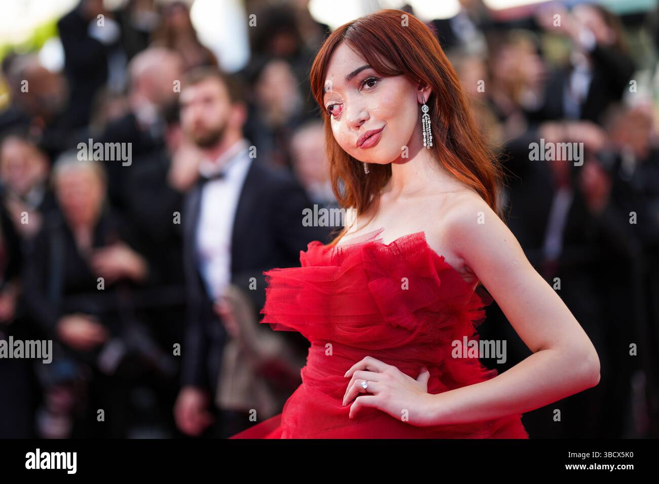 Nikki Lilly poses for photographers upon arrival at the premiere of the ...