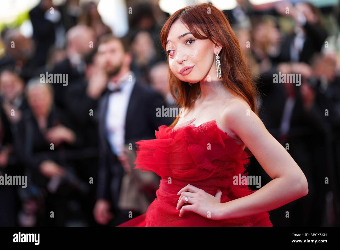 Nikki Lilly poses for photographers upon arrival at the premiere of the ...