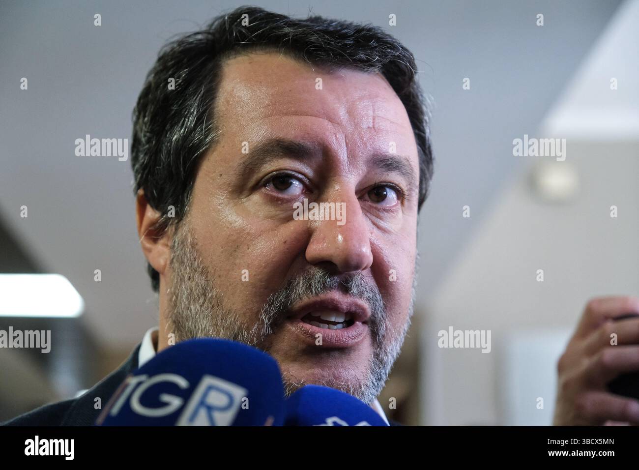 Termoli, Italy. 21st May, 2025. Matteo Salvini, Minister of ...