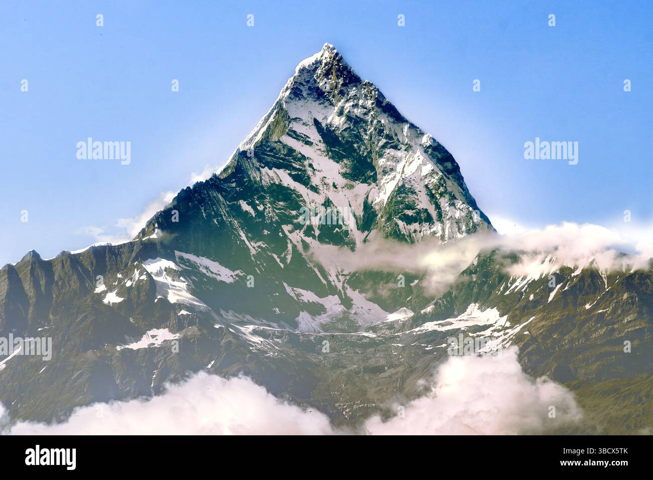 Machapuchare, Machhapuchchhre or Machhapuchchhre, is a mountain ...