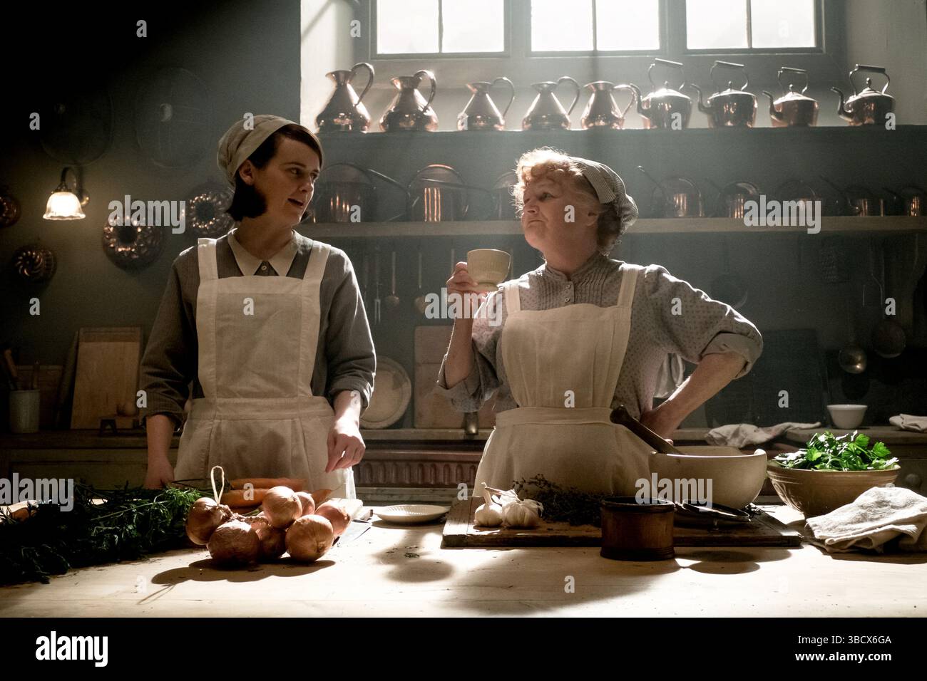 Sophie McShera stars as Daisy Mason and Lesley Nicol as Mrs. Patmore in ...