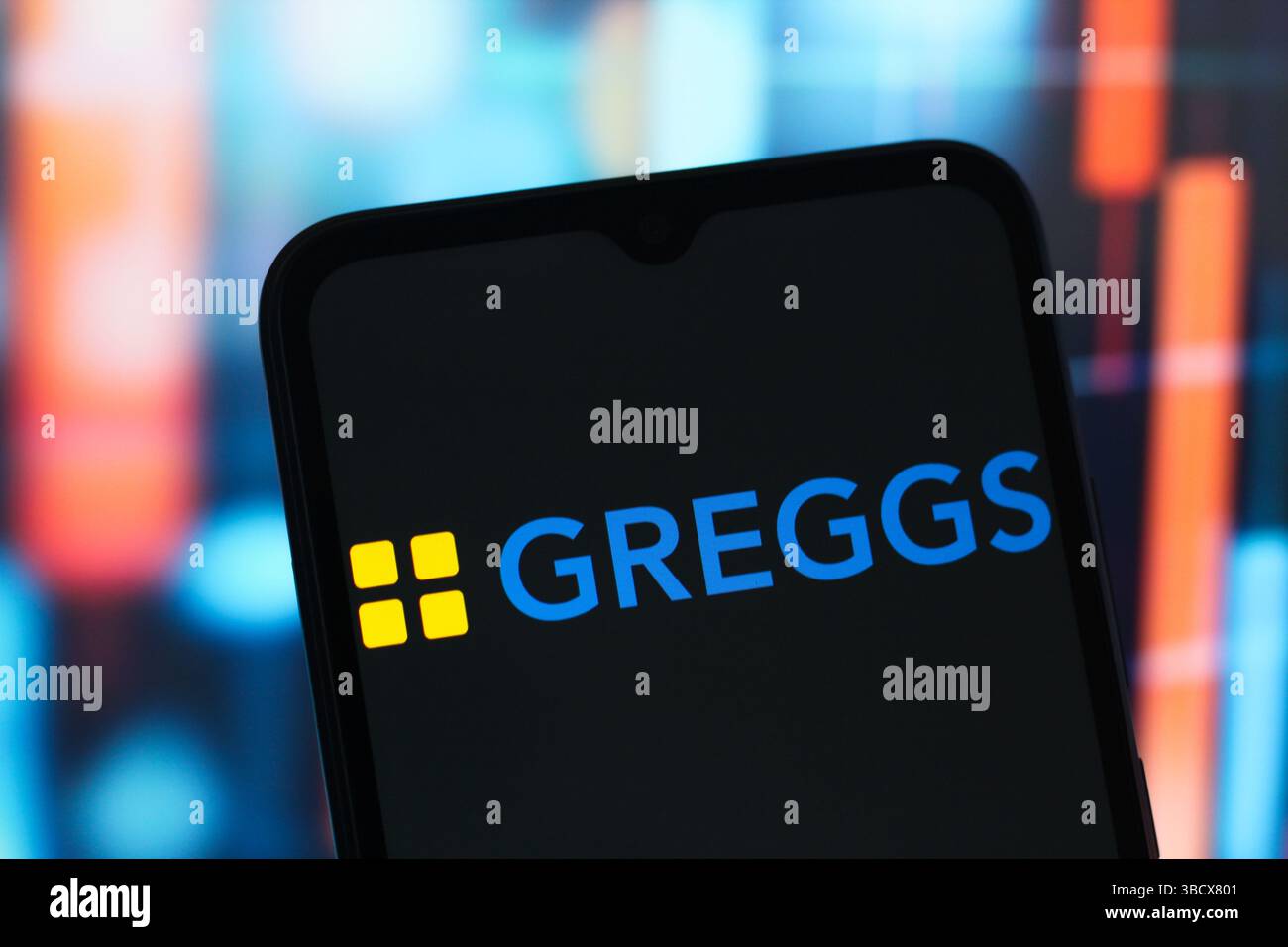 Canada. 21st May, 2025. In this photo illustration, the Greggs logo is ...