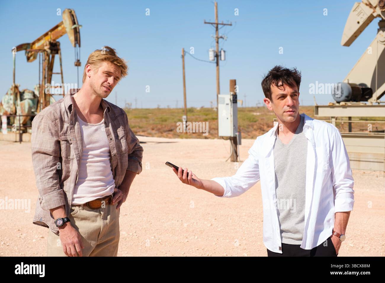 (L to R) Boyd Holbrook as Ty Shaw and B.J. Novak as Ben Manalowitz in ...