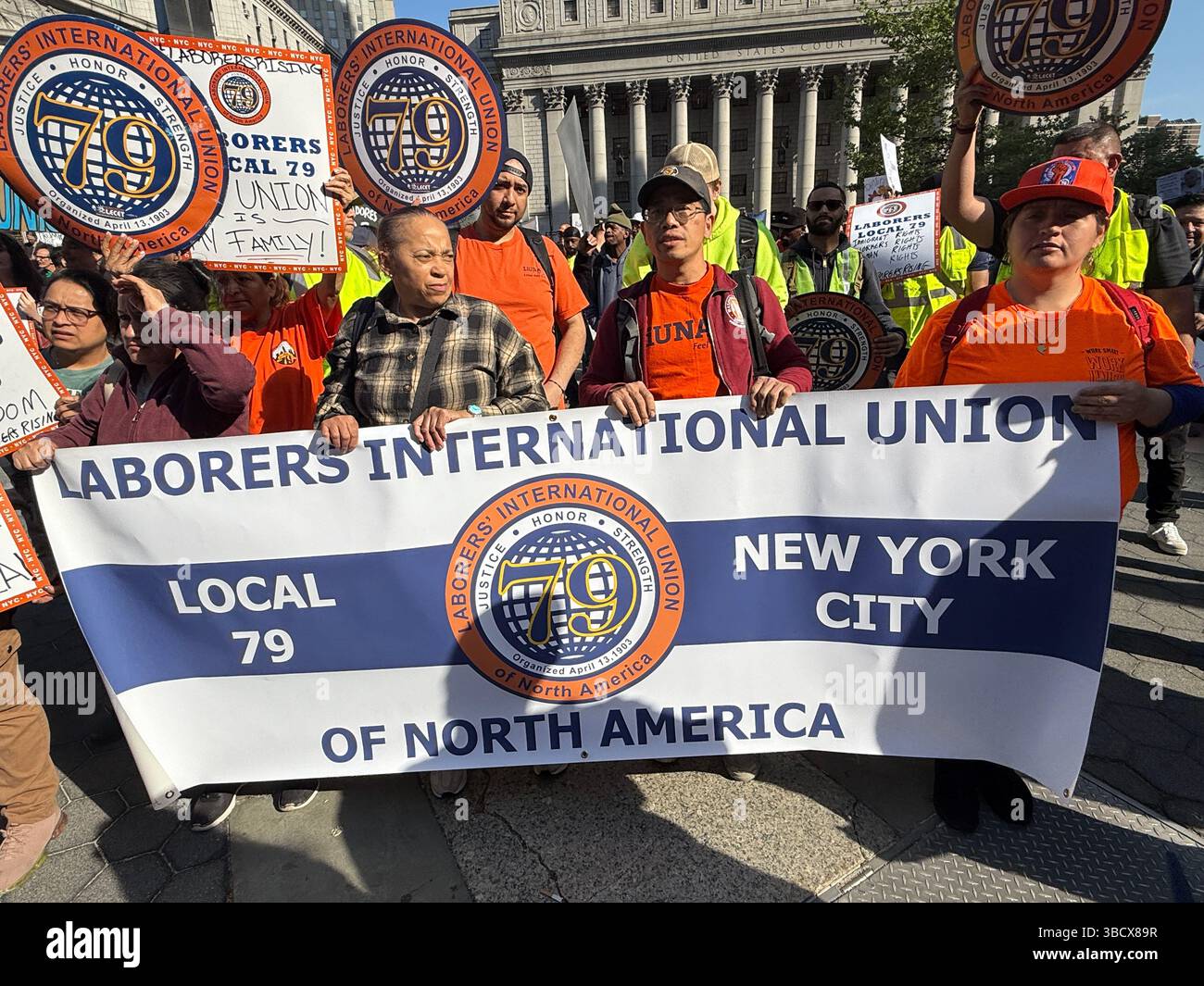 Workers and Union members rally on May Day for solidarity in protecting ...