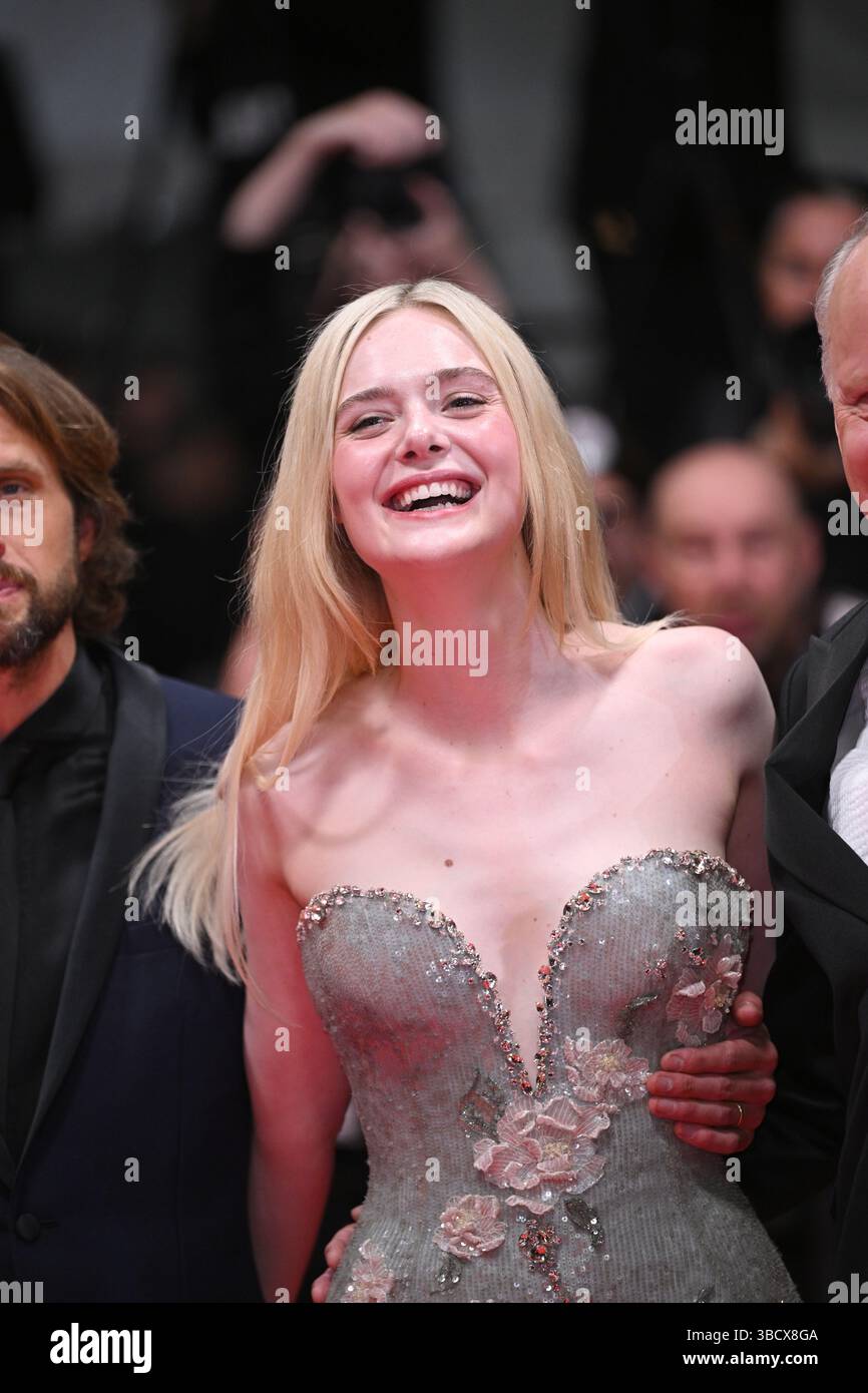 Elle Fanning Attends The Sentimental Value Premiere At The 78th Cannes