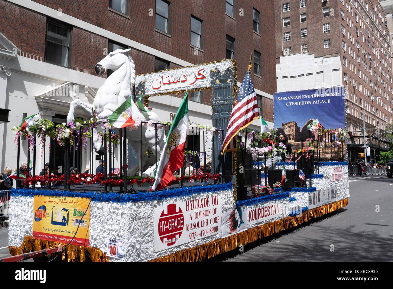 The annual Persian Parade along Madison Avenue in Manhattan, New York ...