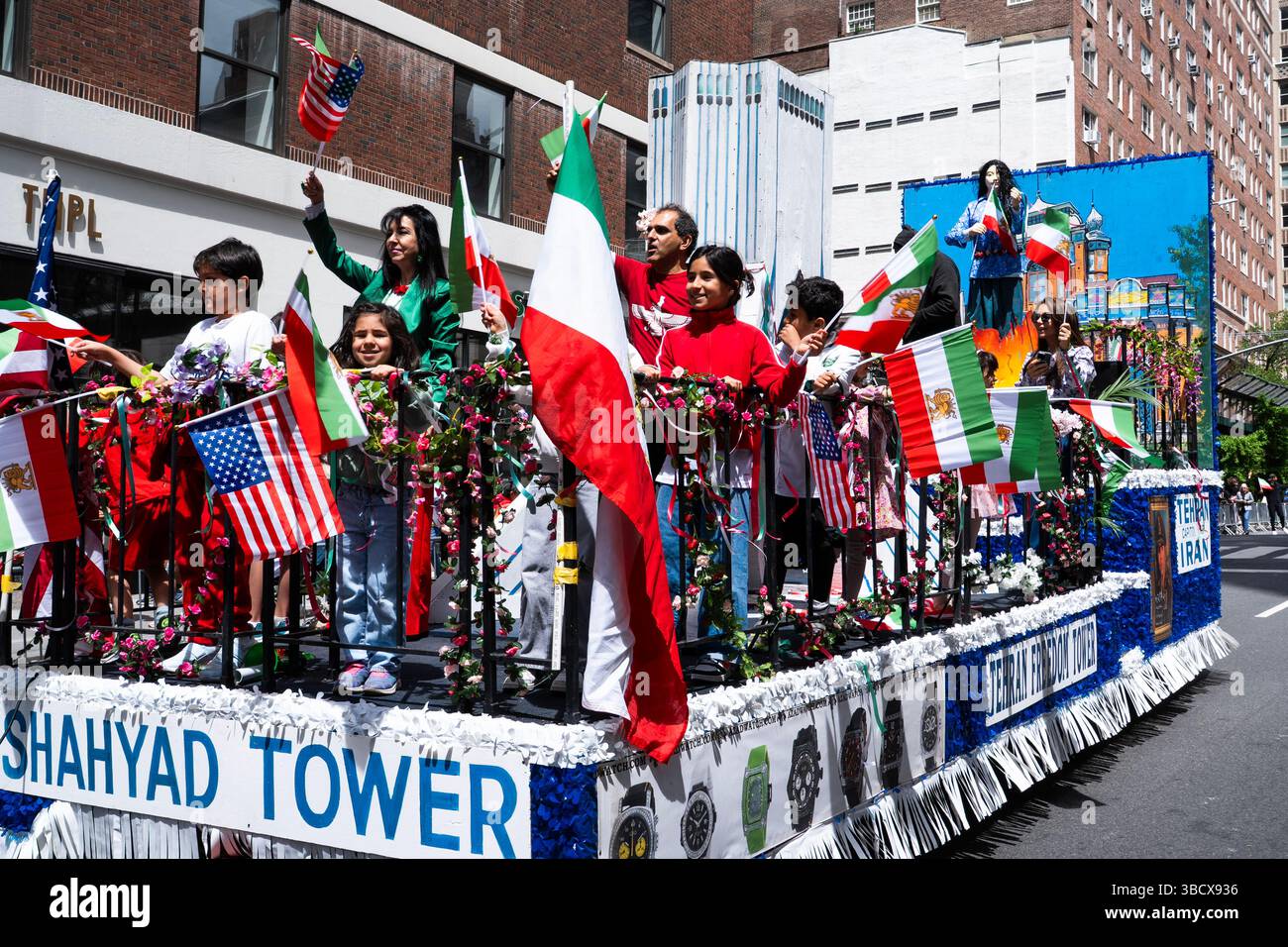 The annual Persian Parade along Madison Avenue in Manhattan, New York ...