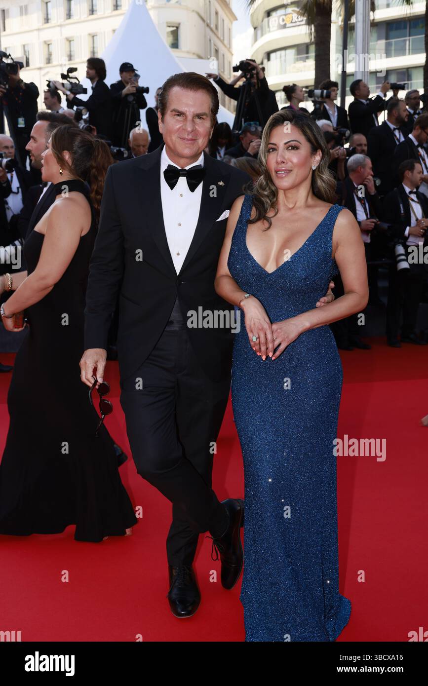 Cannes, France. 21st May, 2025. Vincent De Paul and Kavita Channe ...