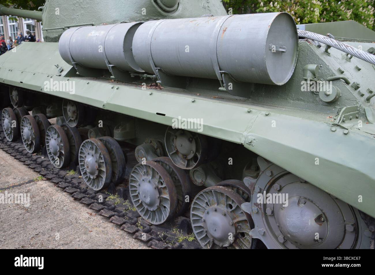 Berlin, Germany - May 8, 2025 - Soviet arms from World War II on ...