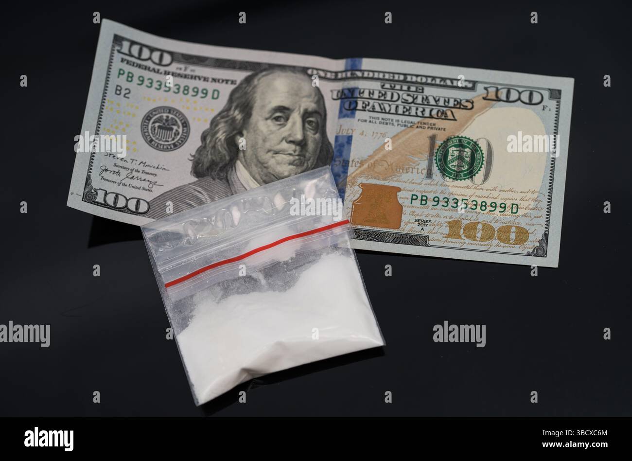 Cocaine Lines drugs ,monney Plastic bag of powdered mephedrone drugs ...