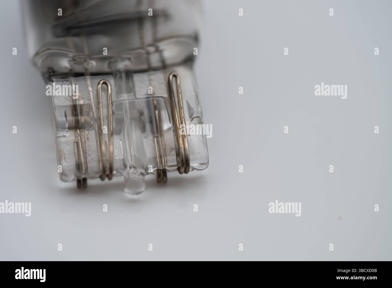 burnt out car brake light bulb,Halogen bulb Transparent glass Stock ...
