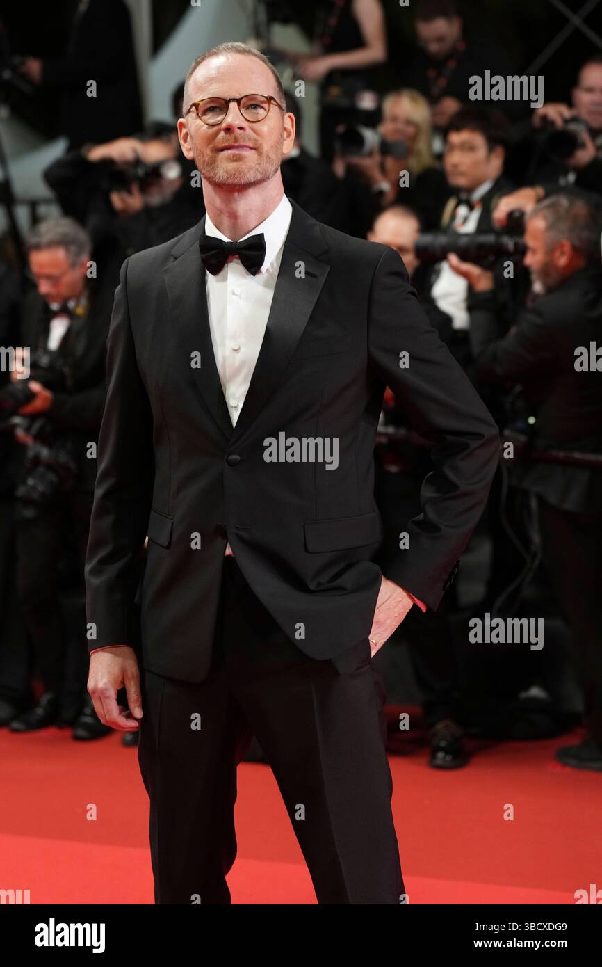 Director Joachim Trier pose for photographers upon departure from the ...