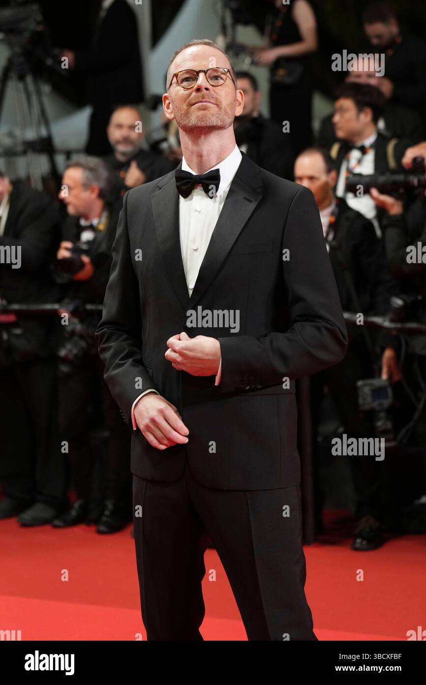 Director Joachim Trier poses for photographers upon departure from the ...