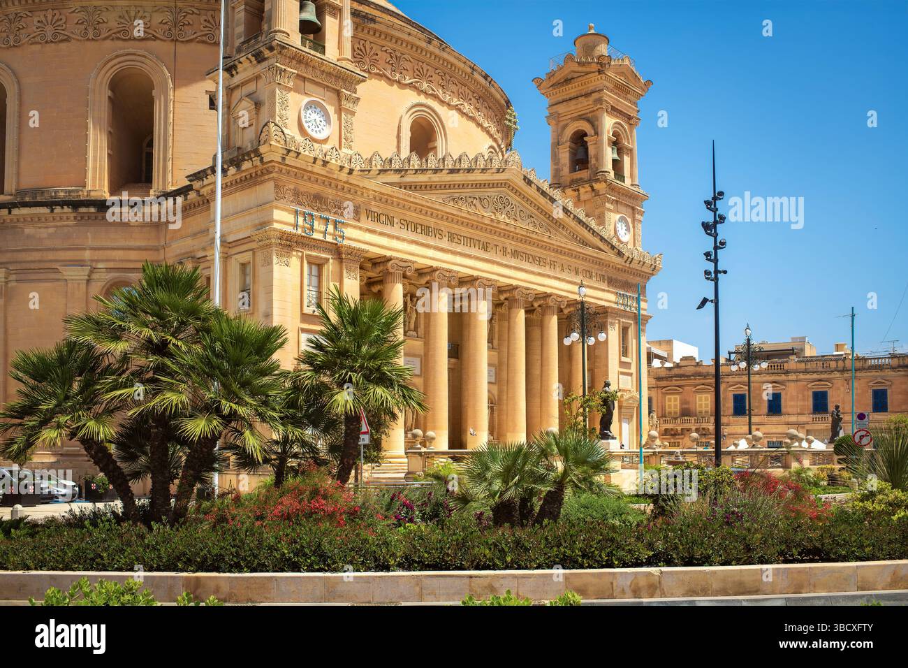 Mosta, Malta-05.21.2025: View of the Mosta Rotunda featuring grand ...