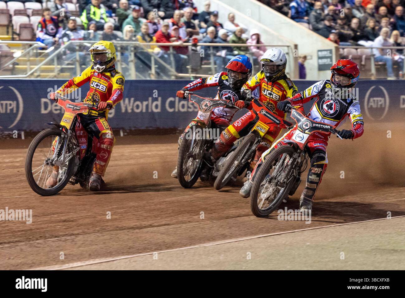 Dan Bewley of Belle Vue ‘ATPI' Aces and Tate Zischke (Reserve) of Belle ...