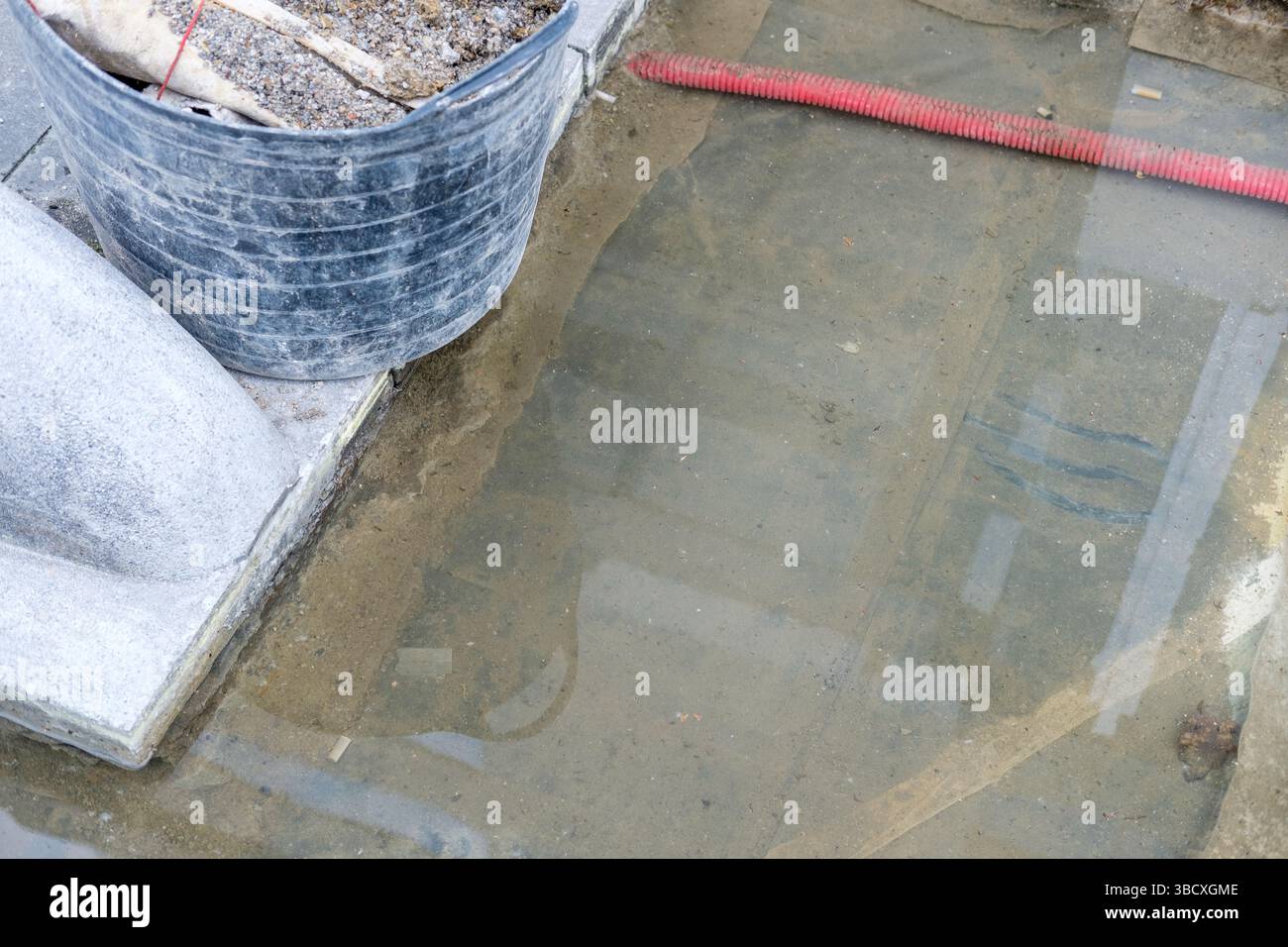 preparing ground for garden paver pathway construction paver ...