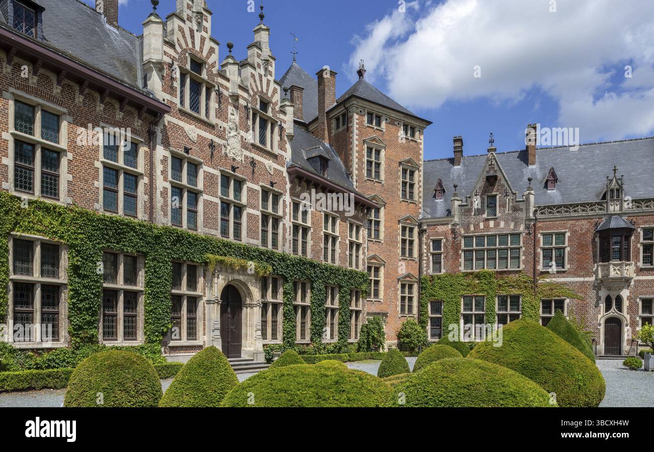 Kasteel van Gaasbeek courtyard, originally 13th century medieval ...