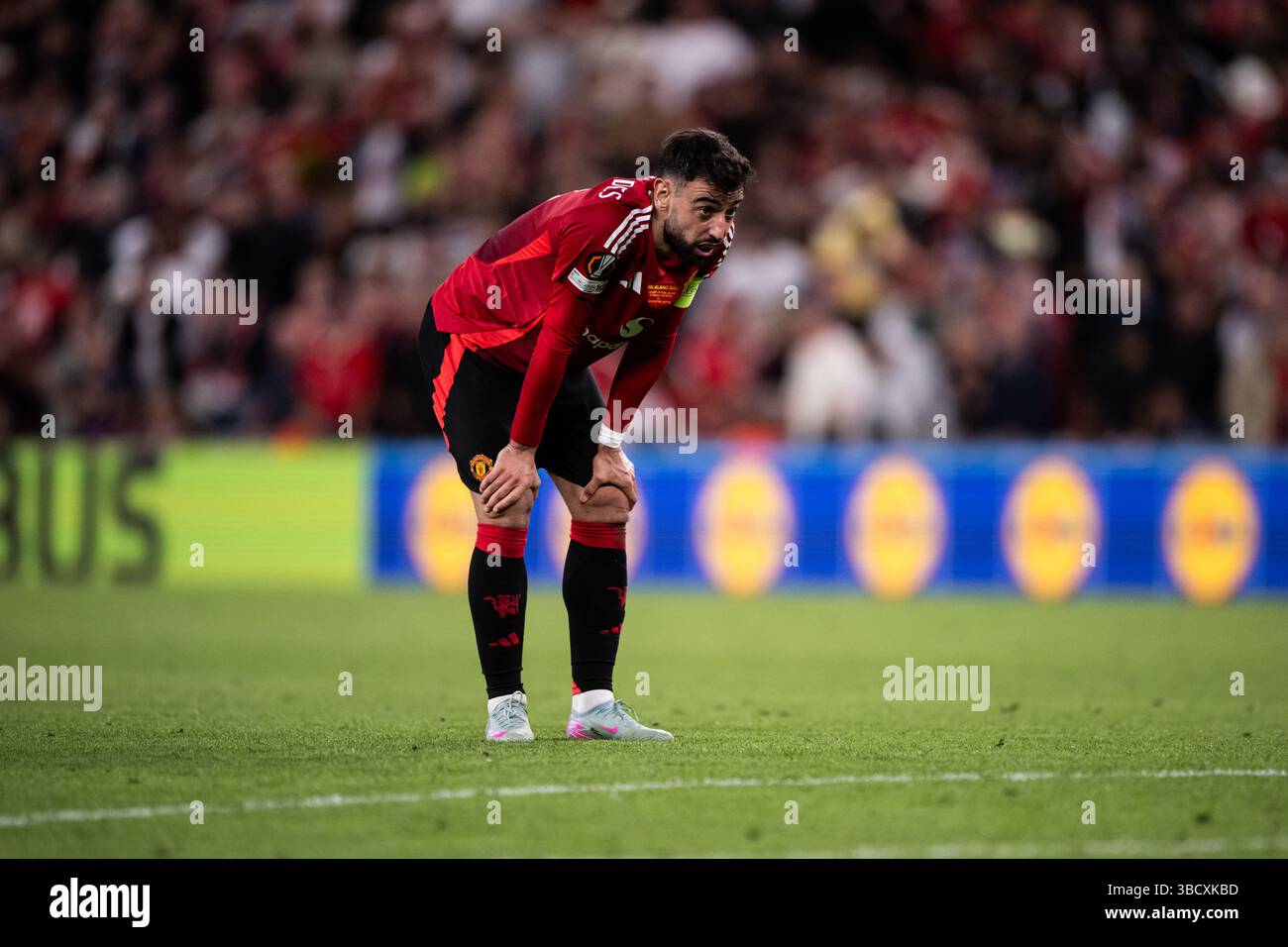Bilbao, Spain. 21st May, 2025. Bruno Fernandes during the UEFA Europa ...