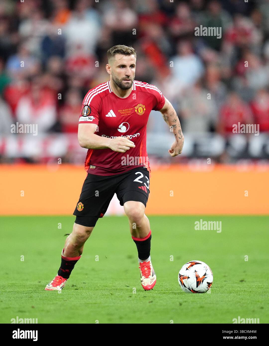 Manchester United's Luke Shaw during the UEFA Europa League final at ...