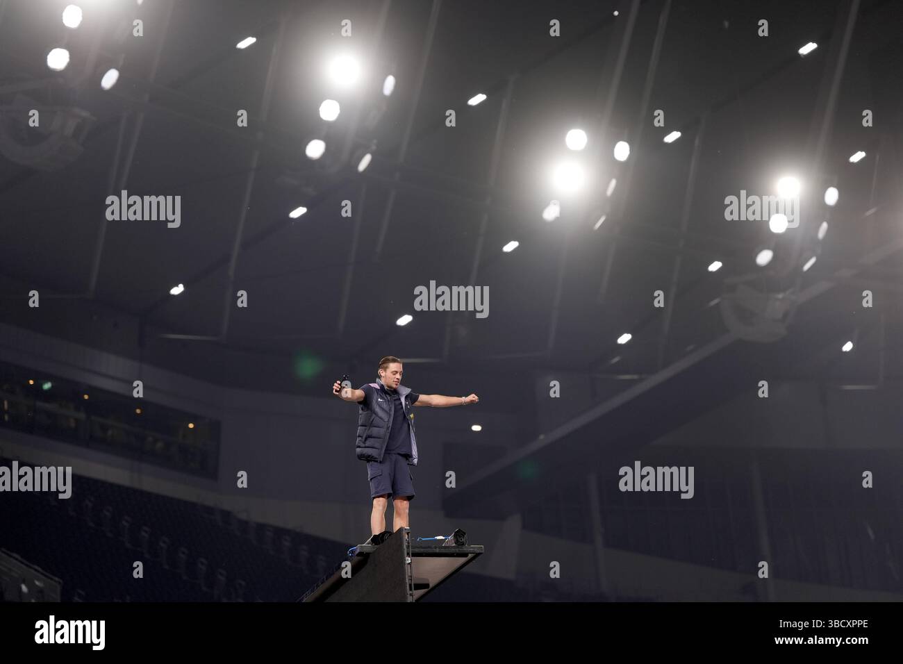 Tottenham Hotspur fan celebrates after winning the UEFA Europa League ...