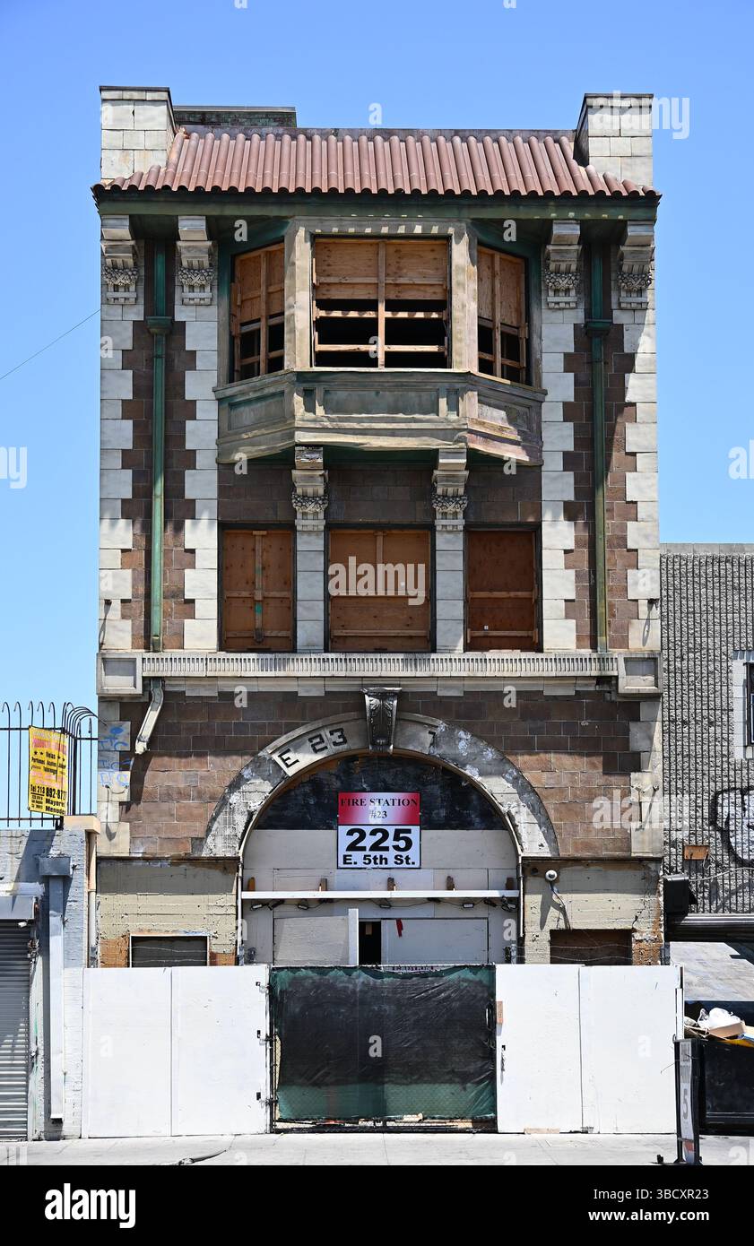 LOS ANGELES, CALIFORNIA - 19 MAY 2025: Fire Station 23, now in ...
