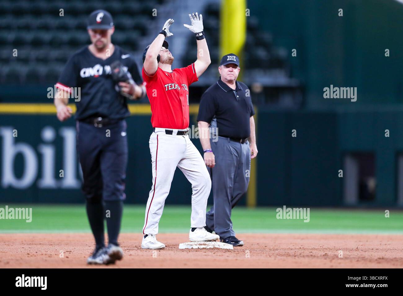 Arlington, Texas, USA. 21st May, 2025. Texas Tech's DAVIS RIVERS (11 ...