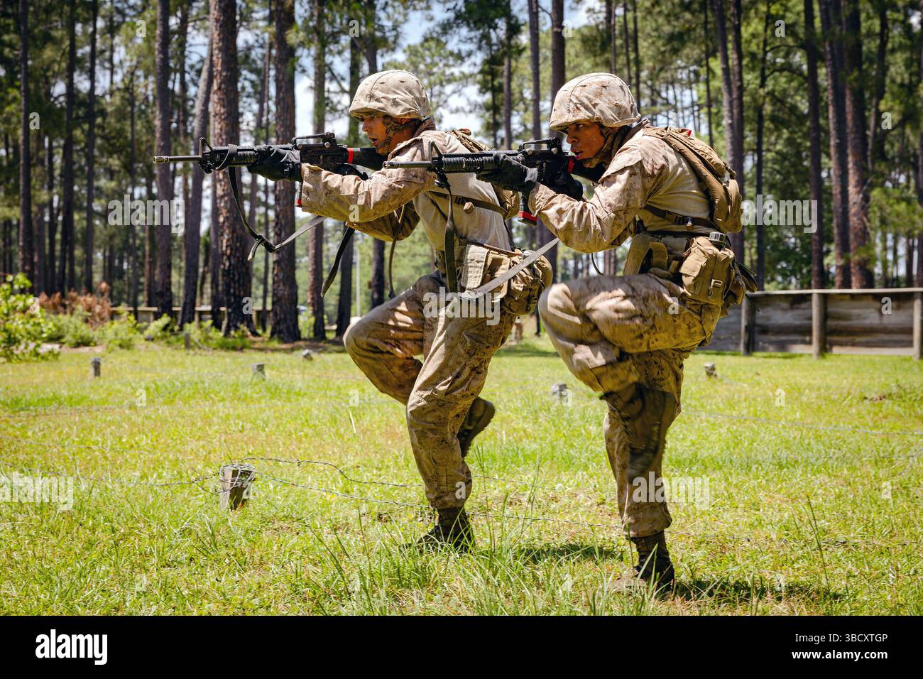 May 13, 2025 - MCRD Parris Island, South Carolina, USA - Recruits with ...
