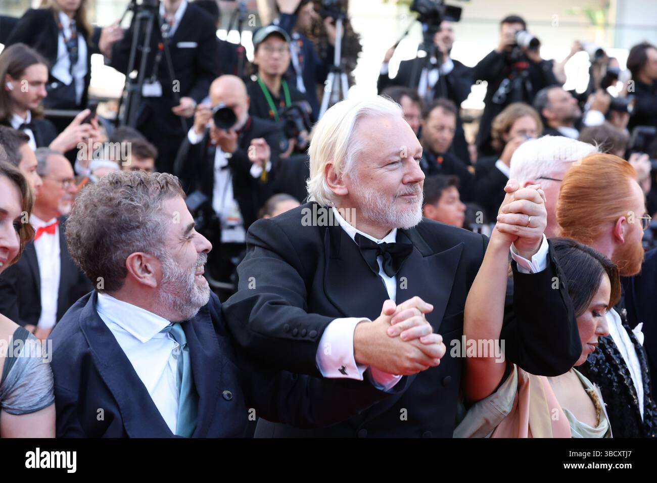 Cannes, France. 21st May, 2025. Stella Assange, Julian Assange, Eugene ...