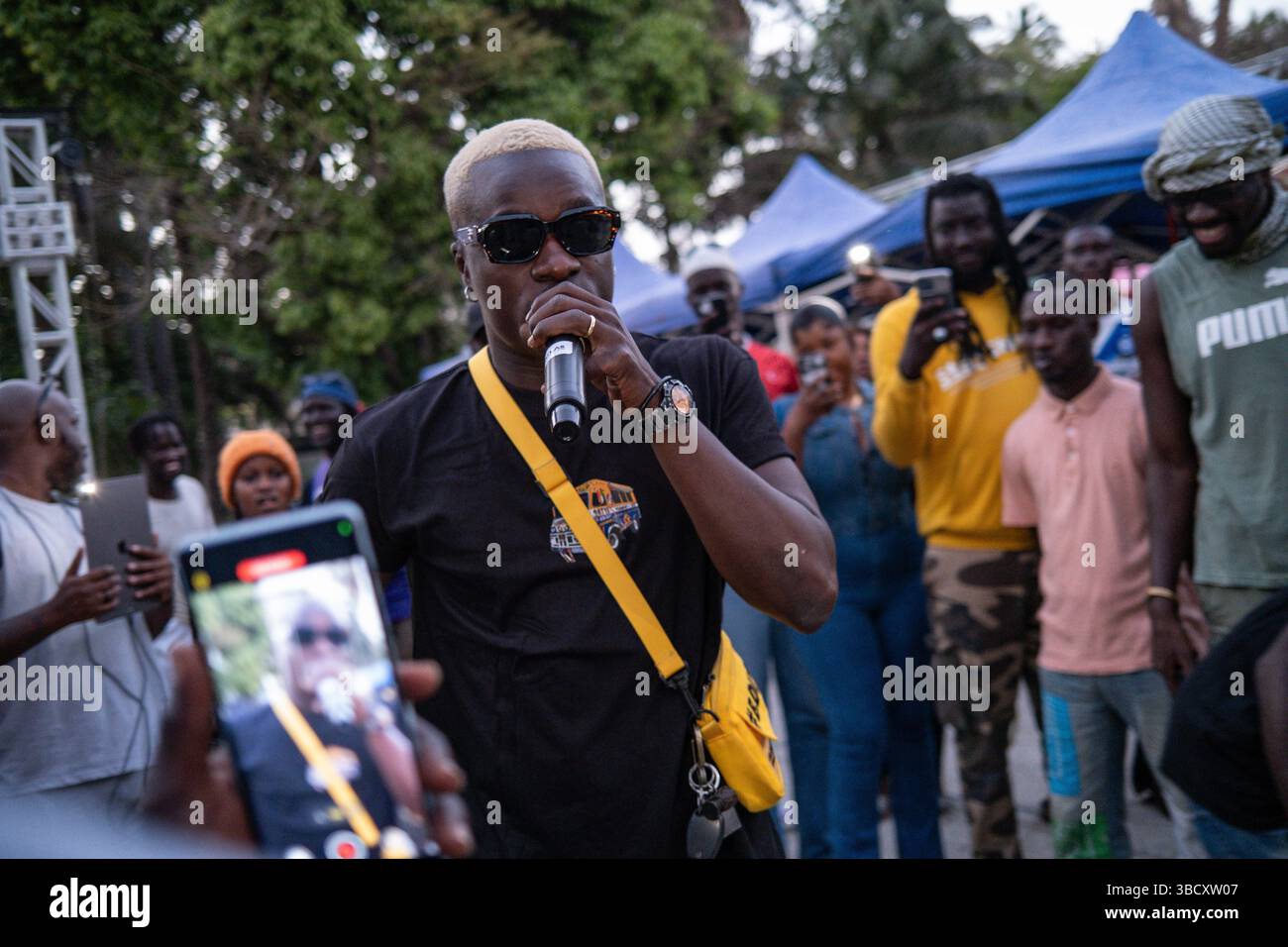 Dakar, Senegal. 18th May, 2025. Artists, singers and rappers compete in ...